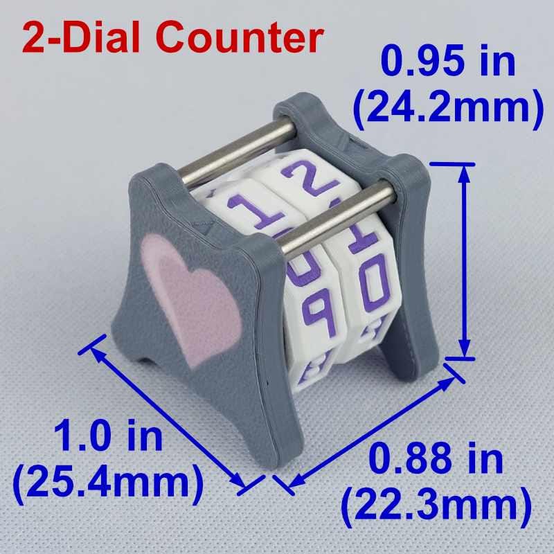 MTG Life Counter, Dark Gray With Pink Heart - Etsy