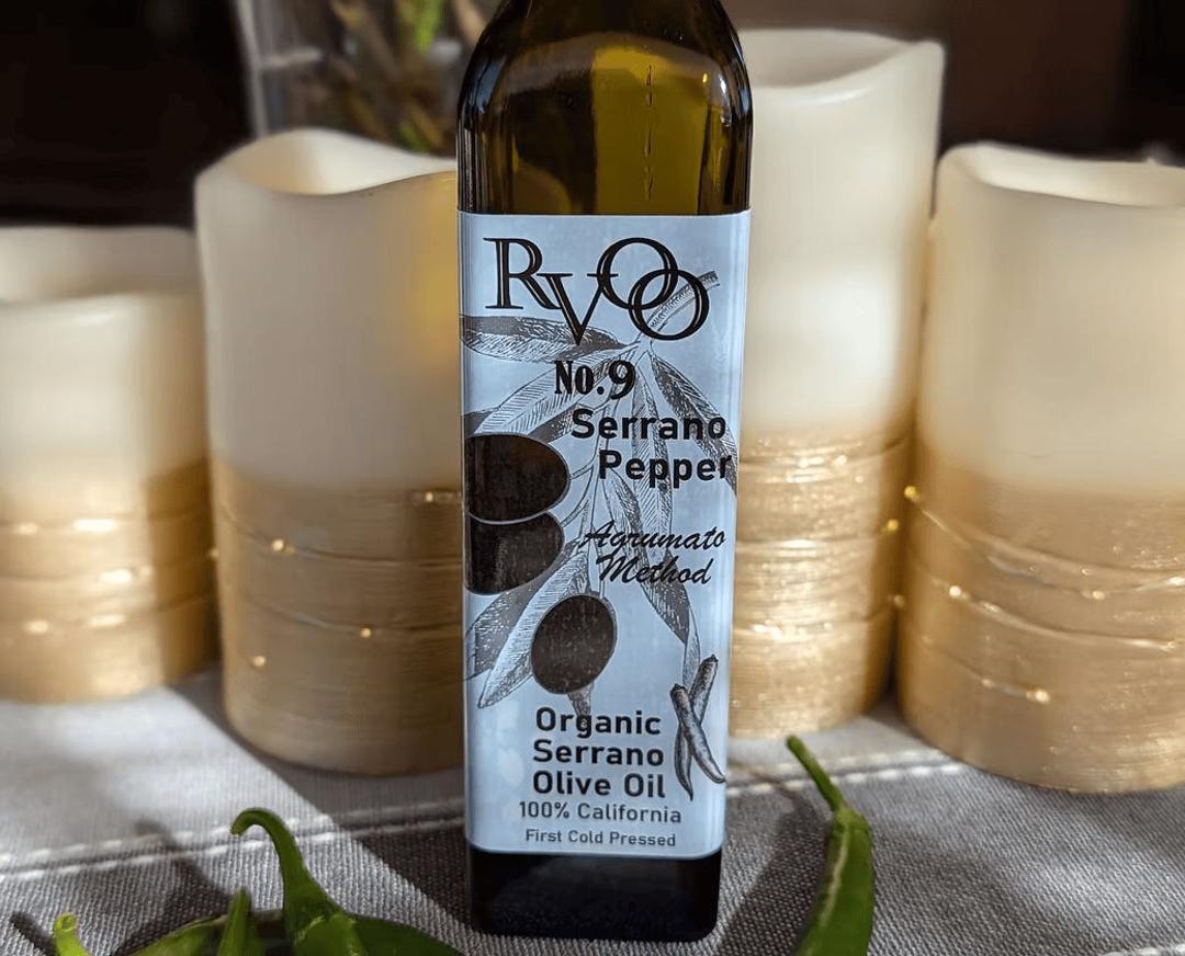 Organic Serrano Pepper Olive Oil - Single Bottle 250ml - 2025 Harvest ...