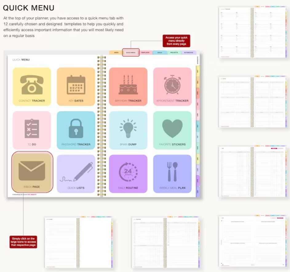 Digital Planner 2023 2024 Undated iPad Goodnotes Notability, Digital ...
