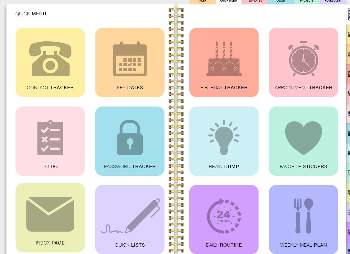 Digital Planner Premium, Digital Journal 2023 2024 Undated iPad ...