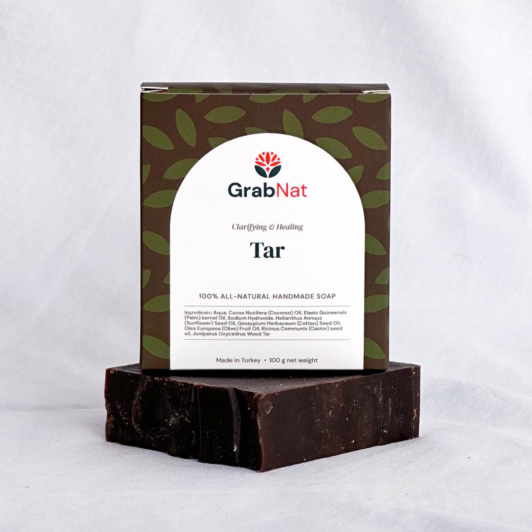 Handmade Tar Soap: All-natural, Cold-processed, Plant-based (100g ...