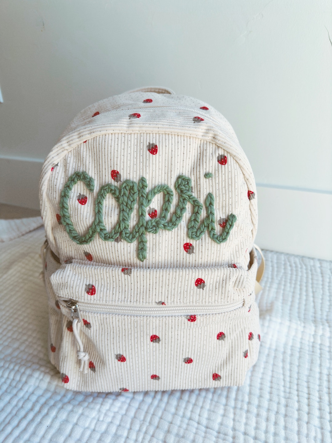 Hand Embroidered Kids Backpack | Pre-school Backpack | Personalized ...