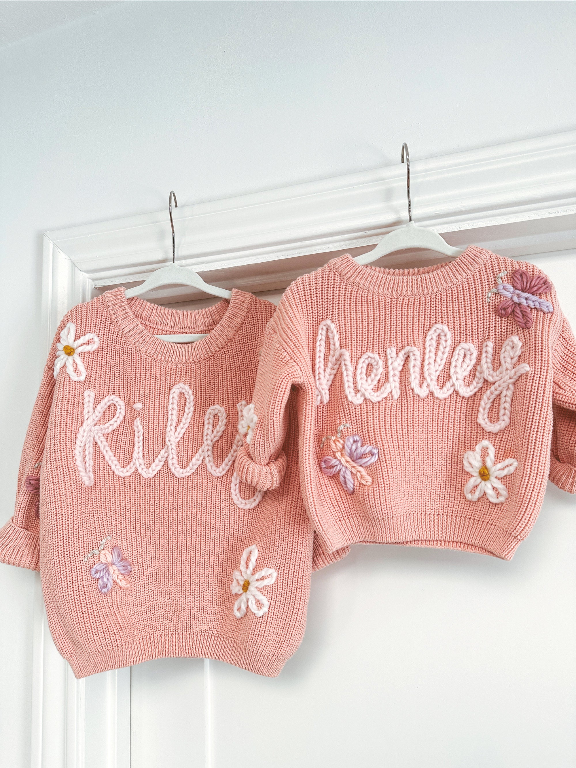 Hand Embroidered Name Sweater for Toddlers | Custom Name Sweater ...