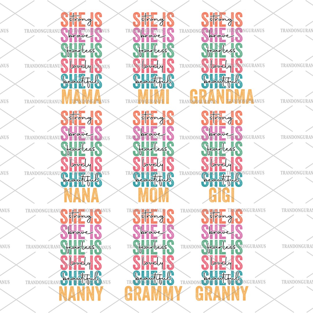 Bundle She is Mom Svg, She is Grandma, Mother's Day Svg, Gift for Mom ...