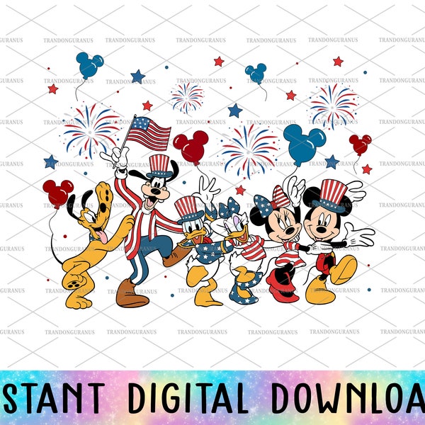 4th of July Mickey - Etsy