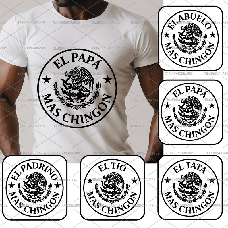 Bundle El Papa Mas Chingon Svg, Dia Del Padre Svg, Papá Svg, Mexican ...