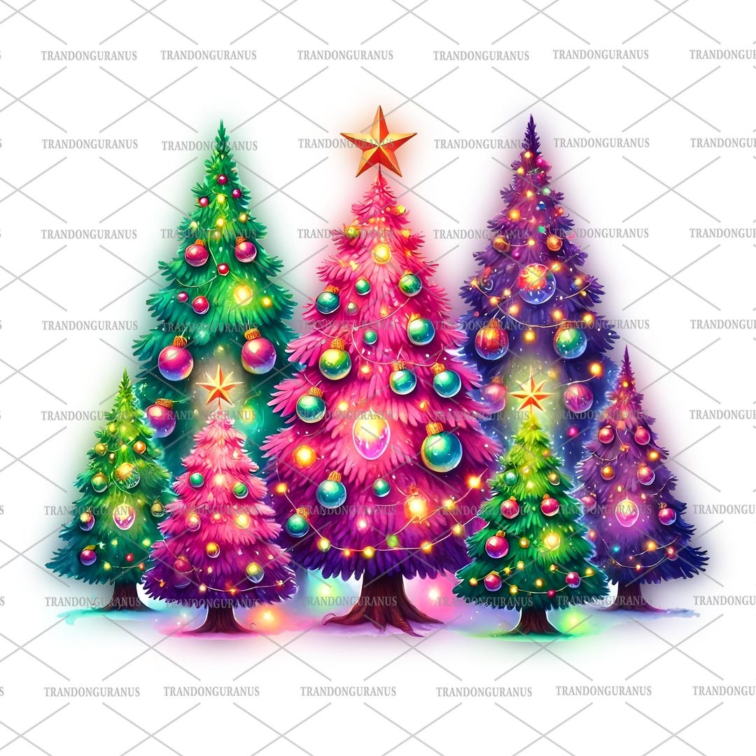 Merry Christmas Png, Happy Holiday Png, Christmas Png, Christmas Trees ...