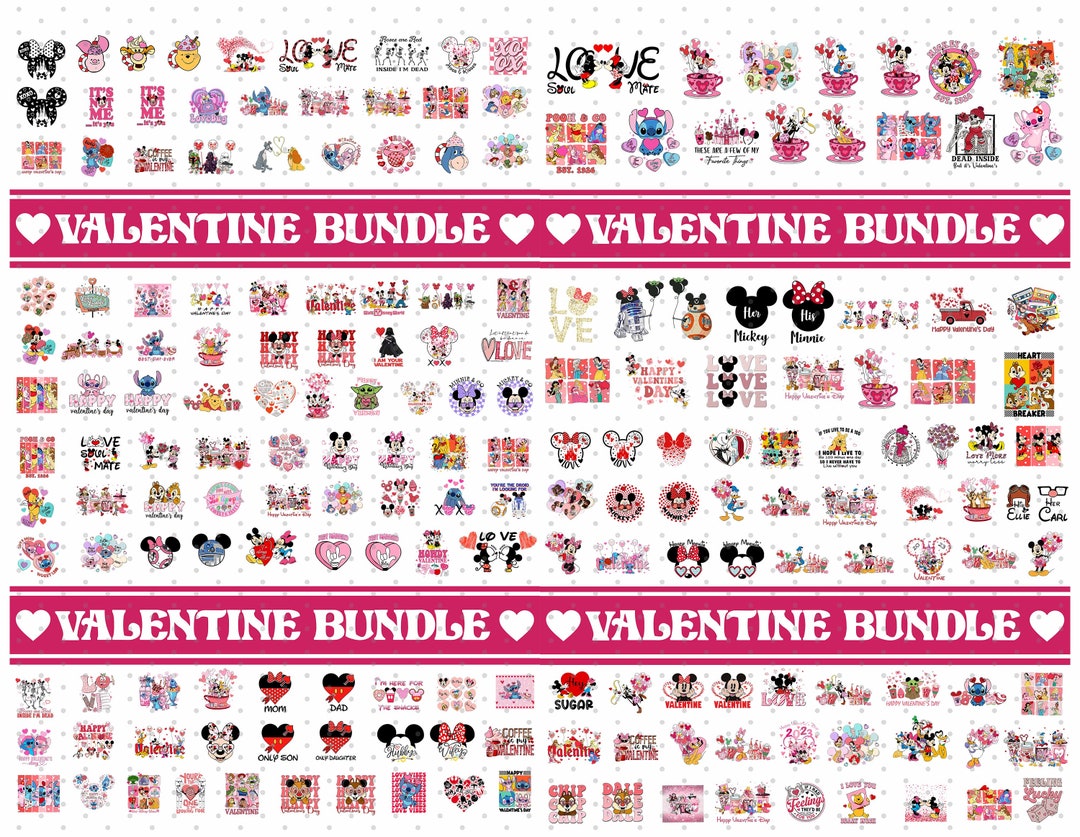 200 Mega Bundle Valentine Designs, Conversation Hearts, Bundle Happy ...