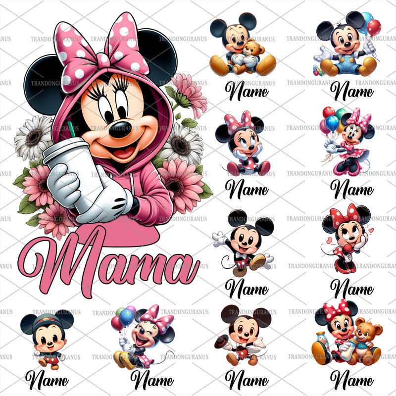 Mama Mouse Svg - Etsy