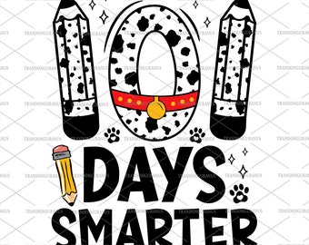 101 Days of School Svg, 101 Days of School Dalmatian Dog Svg, 101 Days ...