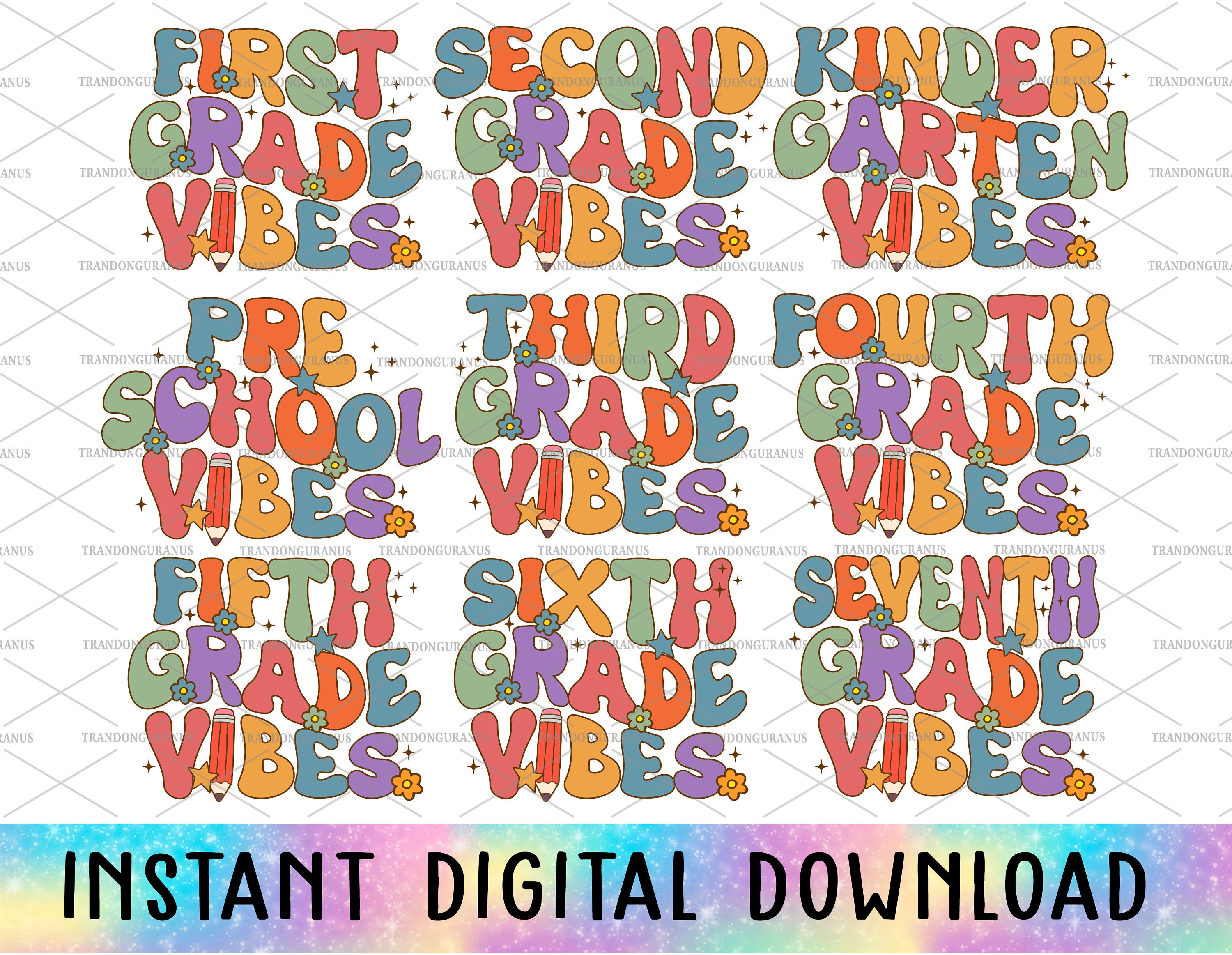 Bundle Back to School Svg First Day of School Svg 1st Grade - Etsy