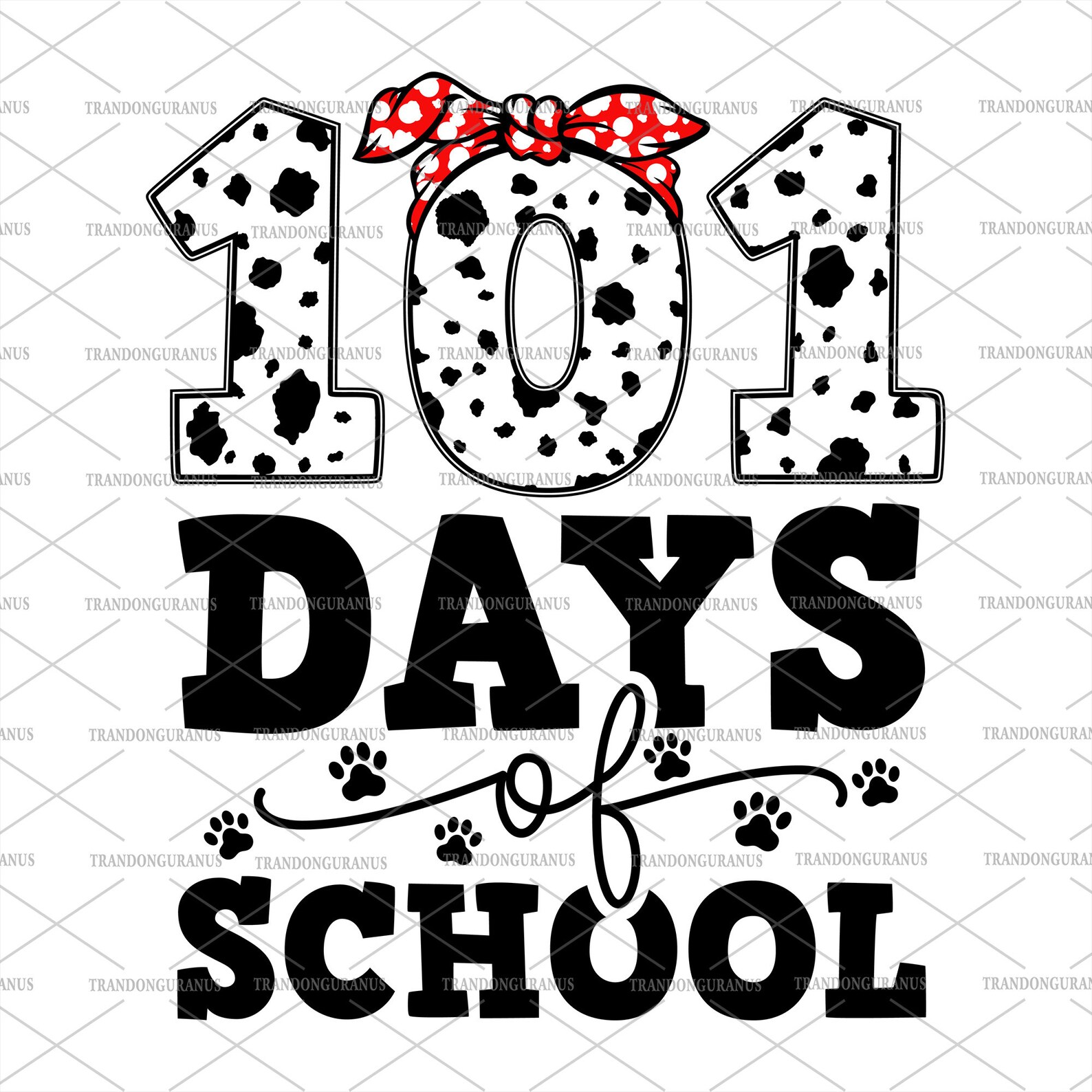 100 Days of School Svg, 101 Days of School Dalmatian Dog Svg, 101 Days ...