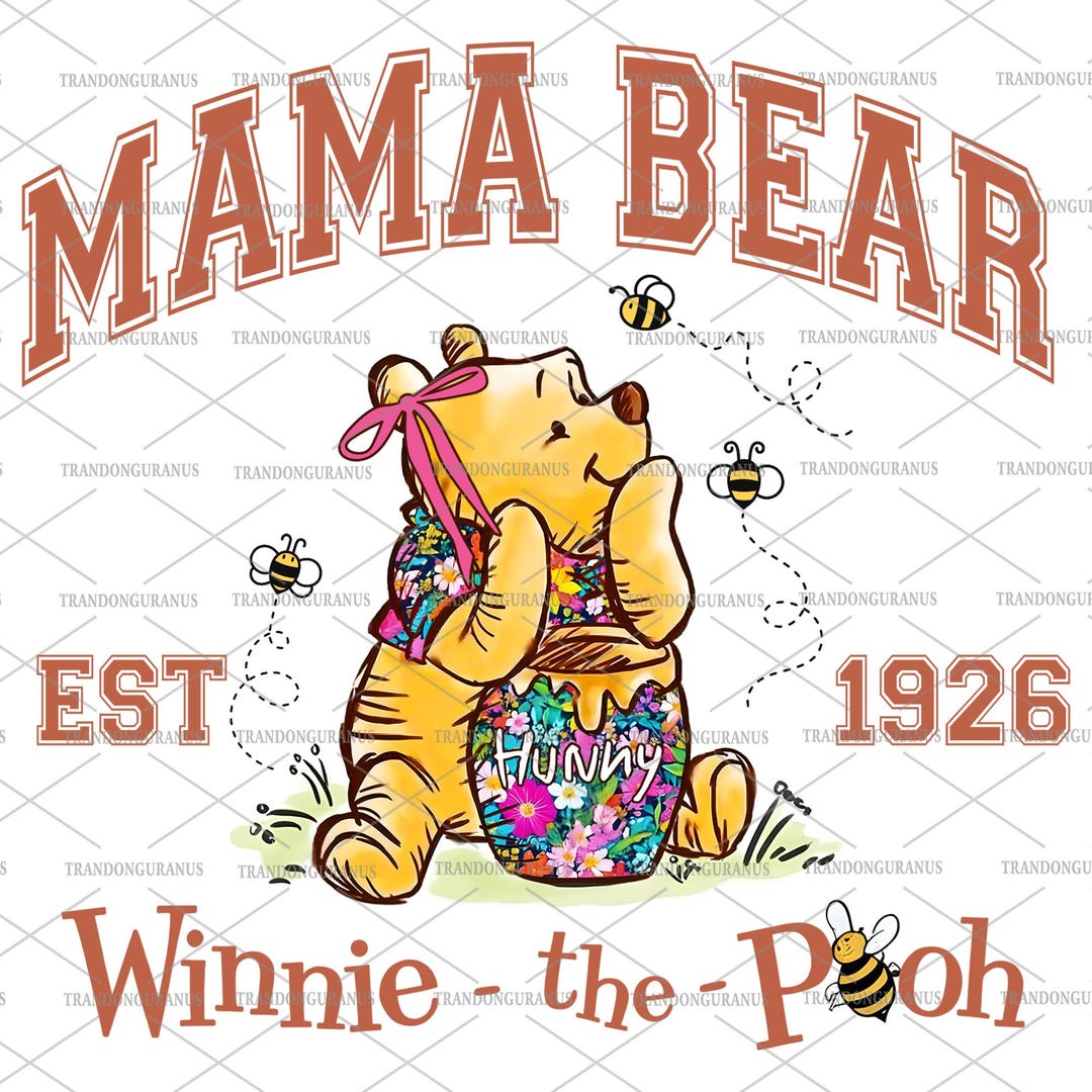 Mama Bear Png, Winnie Mama Png, Winnie the Pooh Mama Png, Png for ...