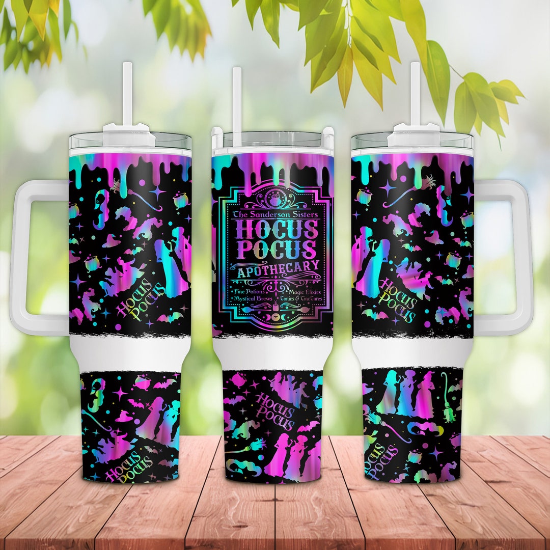 Witches Sisters 40 Oz Tumbler Png Halloween 40oz Quencher Tumbler Wrap
