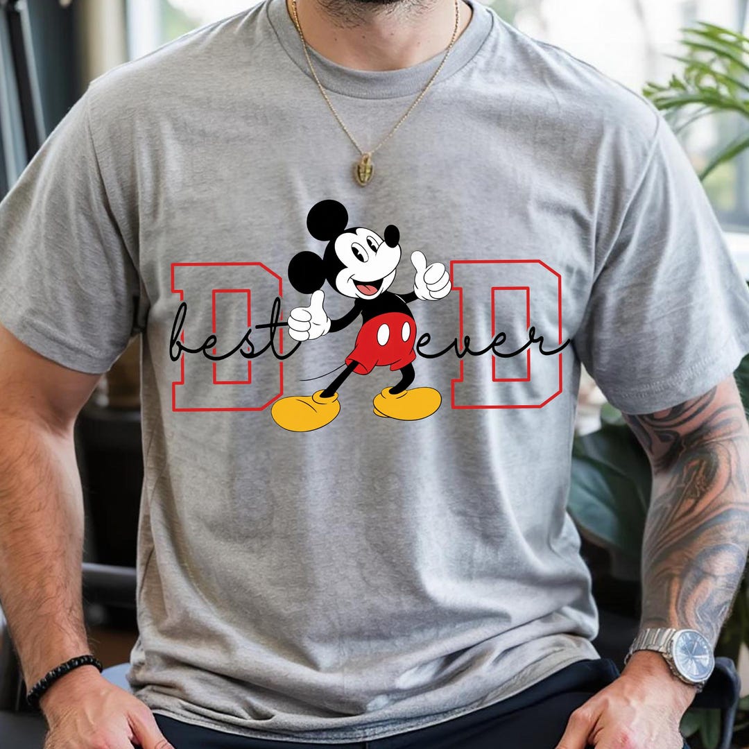 Mouse Best Dad Ever Png, Mouse Dad Png, Varsity Daddy Png, Father's Day ...