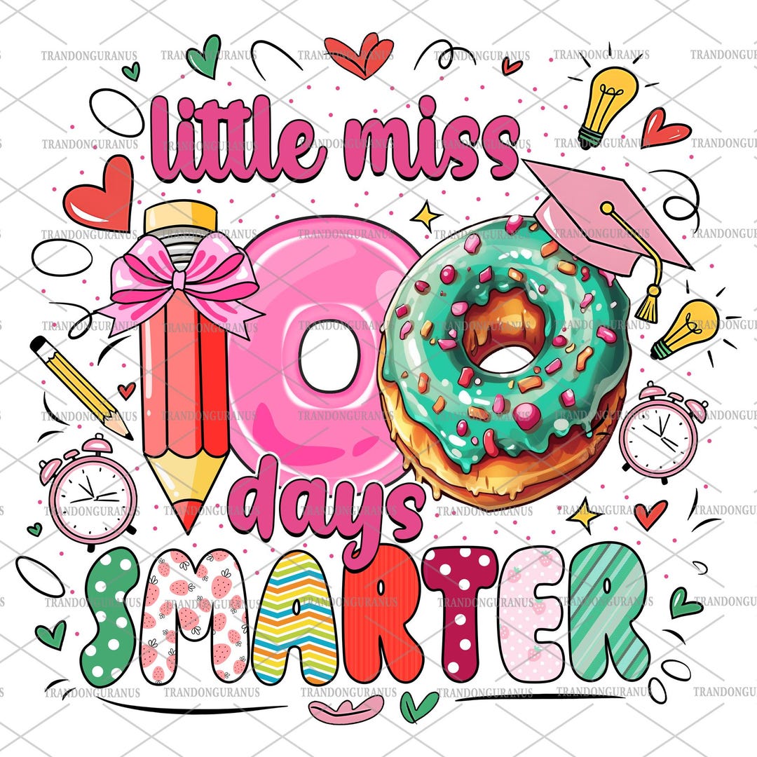 Pencil Bow Coquette 100 Days of School, 100 Day of School, Teacher Png ...