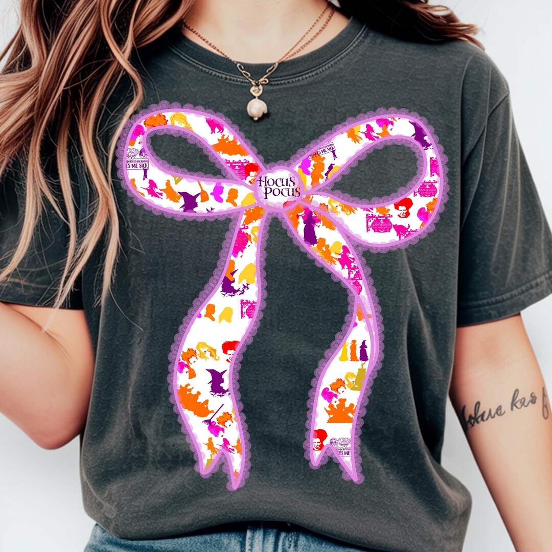 Coquette Halloween Bow Png, Lace Bow Png, Witches Sisters Png, Girly ...
