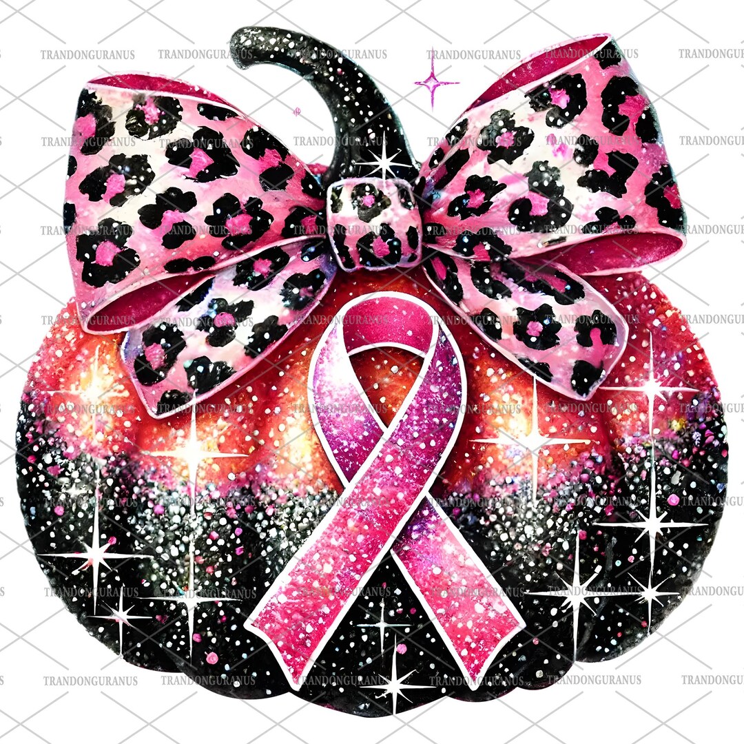 Breast Cancer Pumpkin Png, Fall Breast Cancer Png, Breast Caner ...