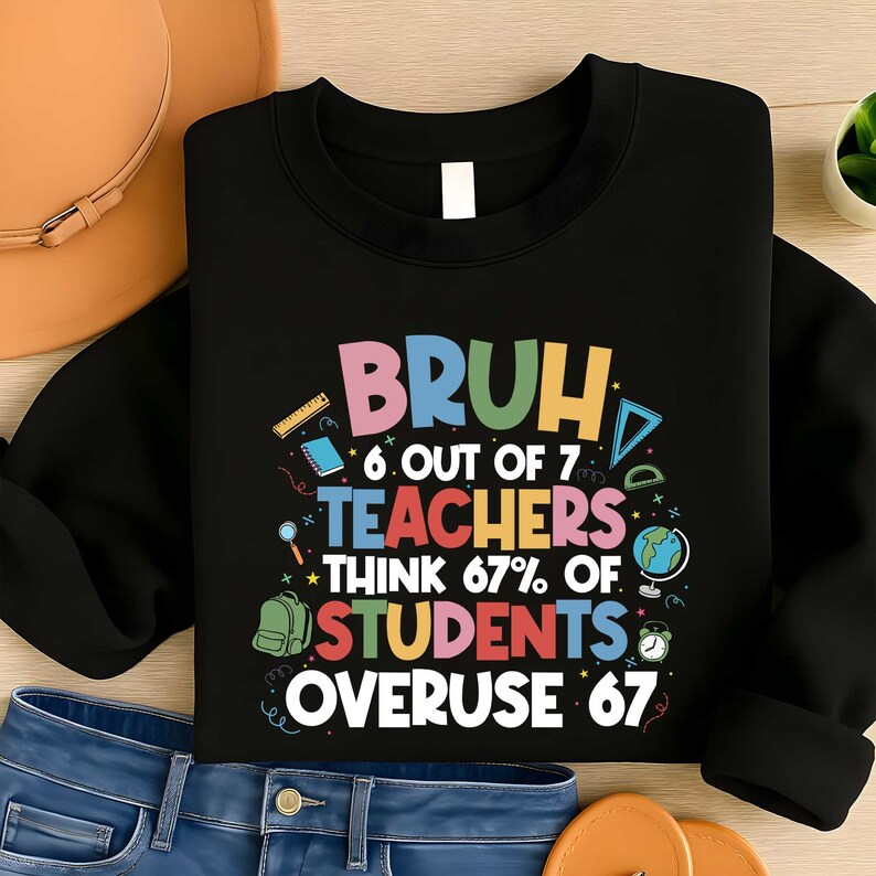 6 7 Bruh Svg Png, 6 Out of 7 Teachers Math Svg, Funny Teacher Meme ...