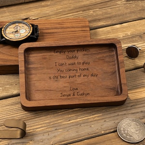 Bundle Custom Empty Your Pockets Daddy Svg, Personalized Valet Tray for ...