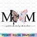 Bundle Personalized Mom Png, Butterfly Design, Mama Floral Png ...