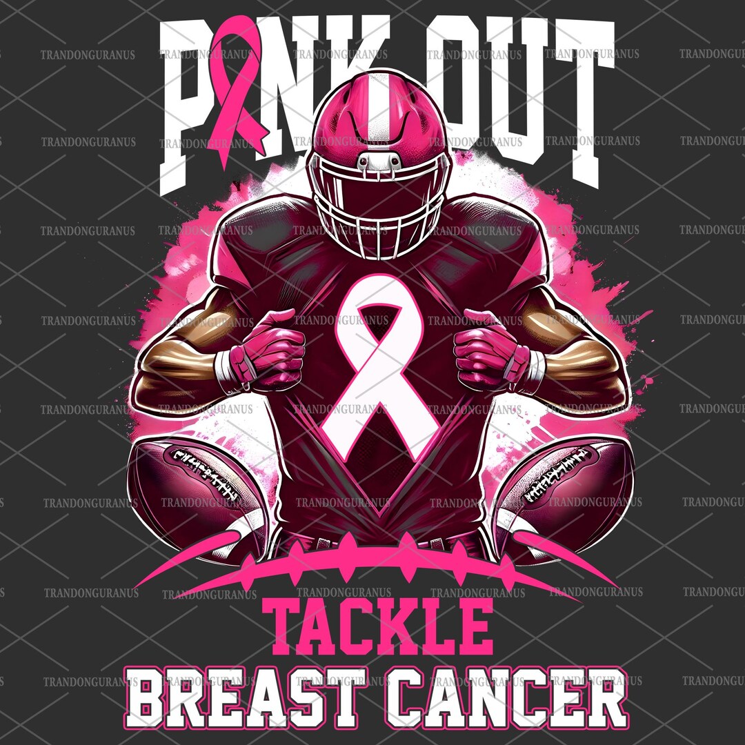 Breast Cancer Football Pink Out Png, Football American Png, Breast ...