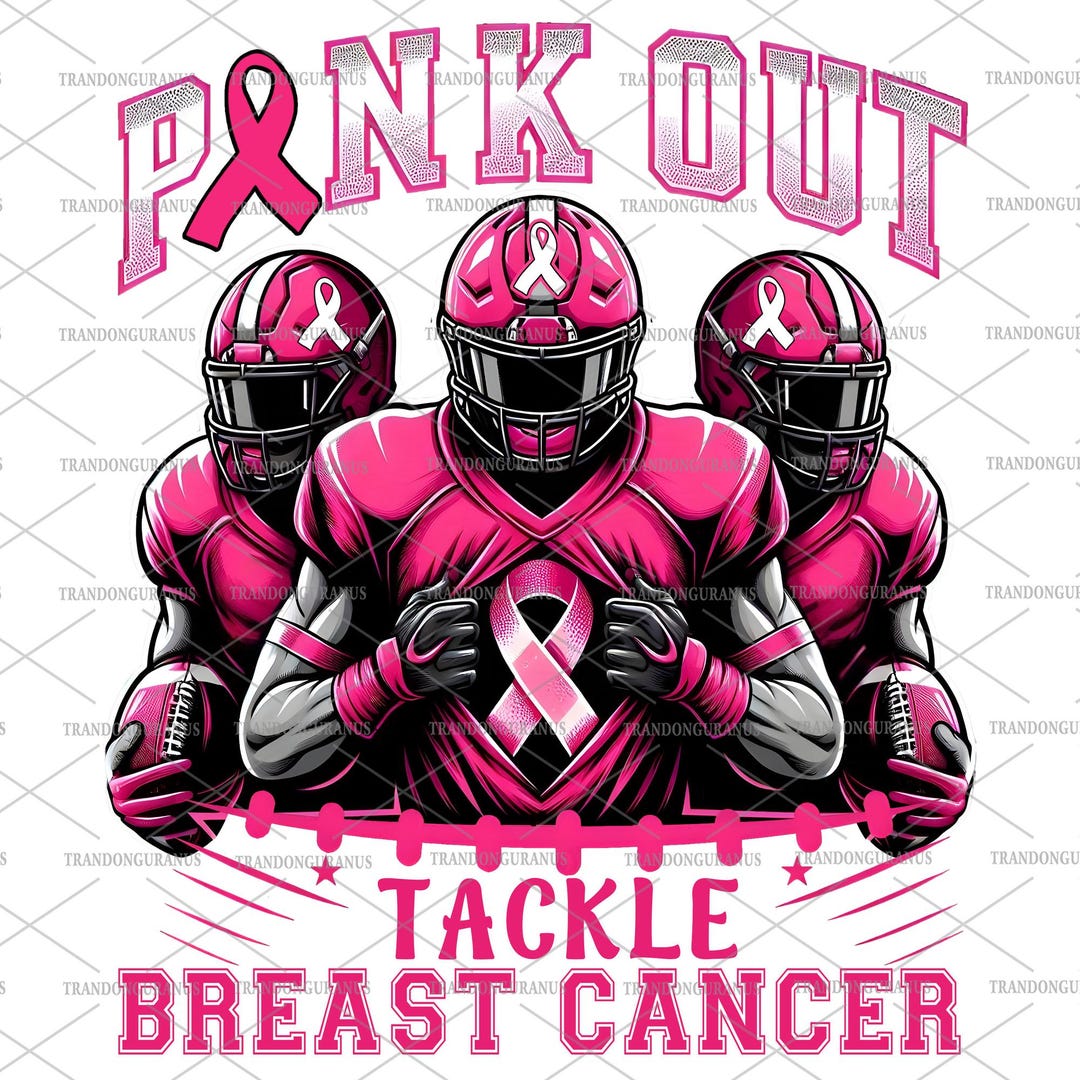 Breast Cancer Football Pink Out Png, Football American Png, Breast ...