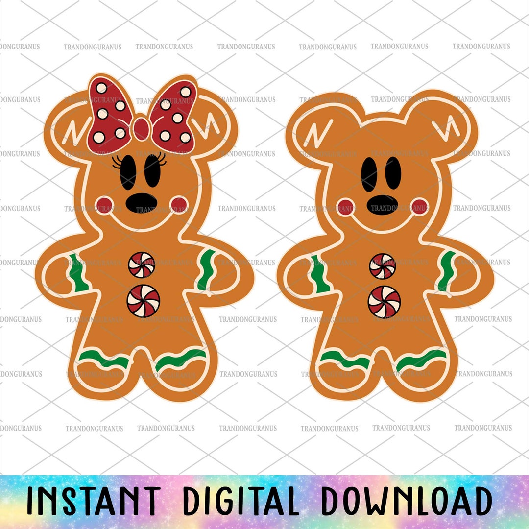 Bundle Ginger Bread Mouse Png Merry Christmas Png Christmas - Etsy