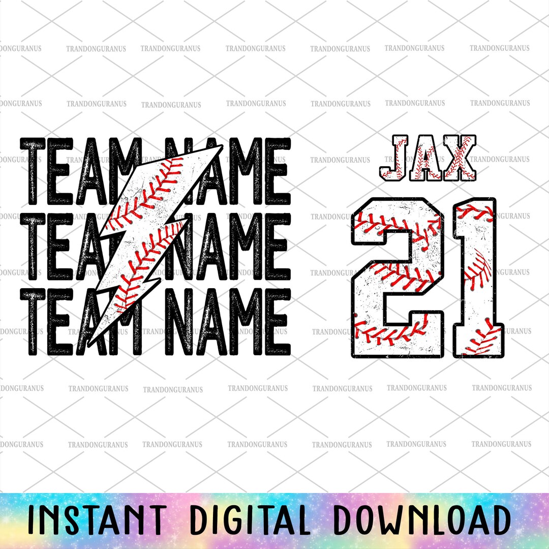 Personalized Baseball Team Name Png, Game Day Baseball Png, Add Your ...