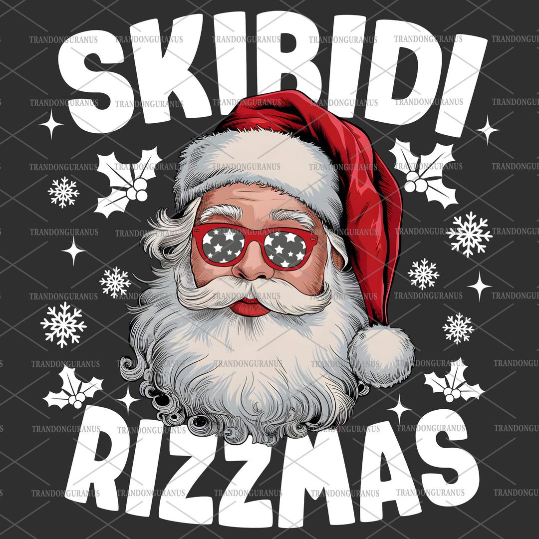 Skibidi Rizzmas PNG, Merry Rizzmas Png, Rizz the Season Png, Rizzmas ...