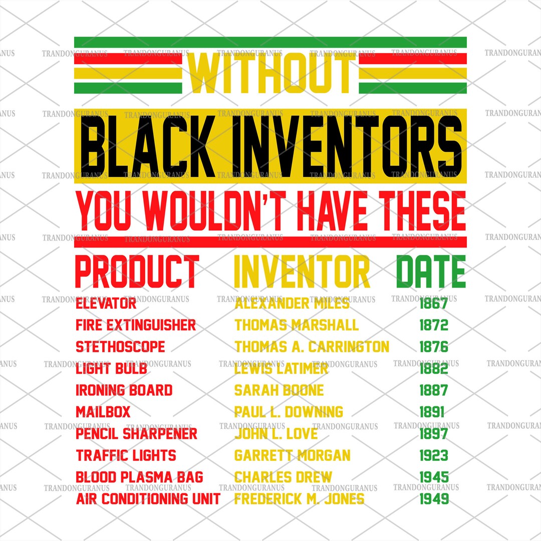 Without Black Inventors Svg, Black History Month SVG PNG, African American Svg, Juneteenth the ...