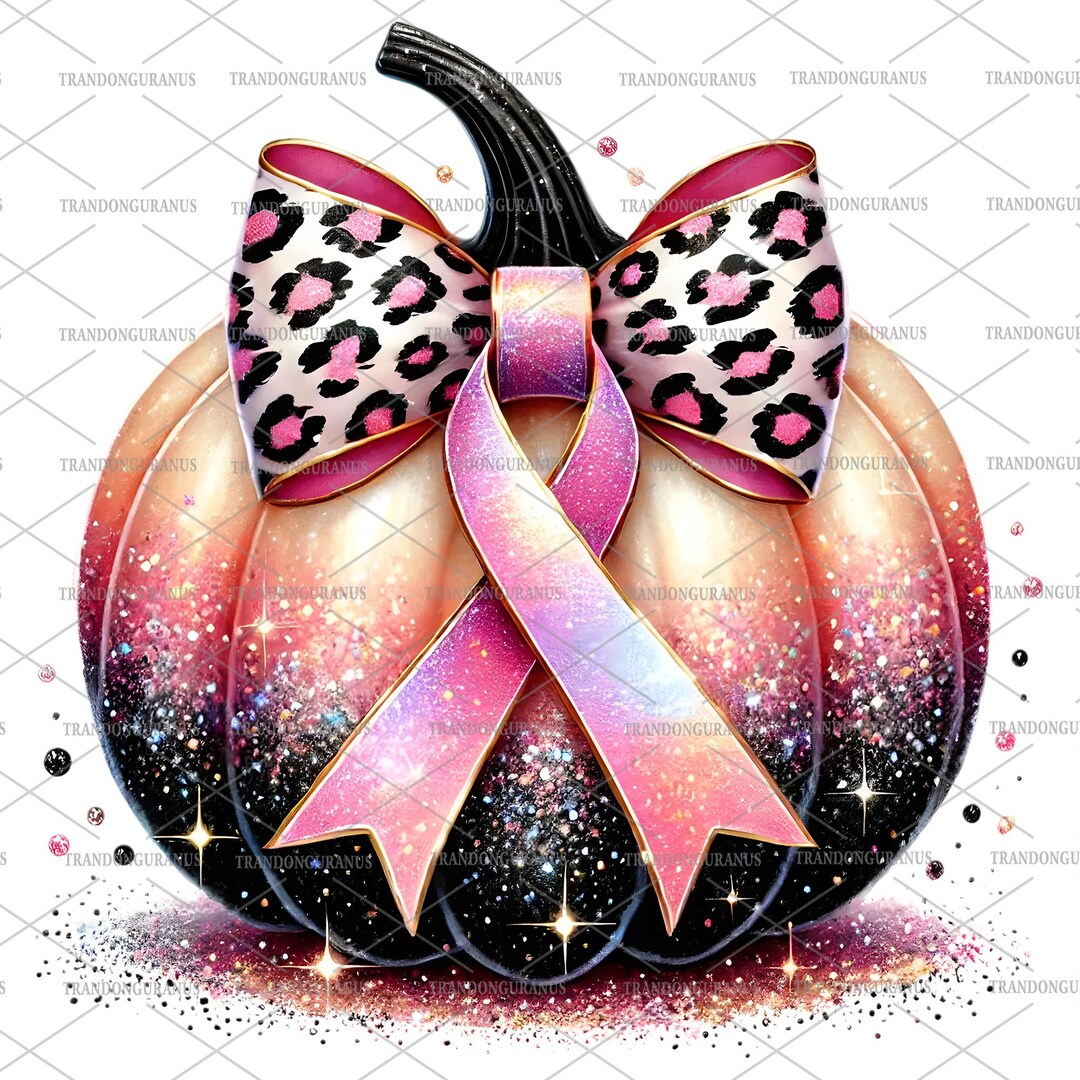 Breast Cancer Pumpkin Png, Fall Breast Cancer Png, Breast Caner ...
