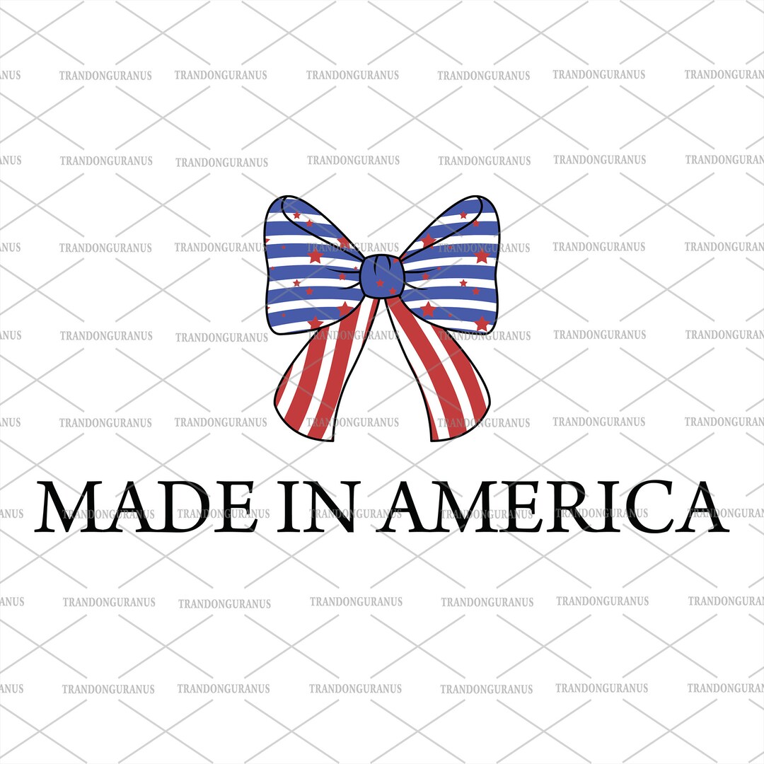 American Coquette Bow Svg, Coquette 4th of July Svg, Coquette Bow Svg ...