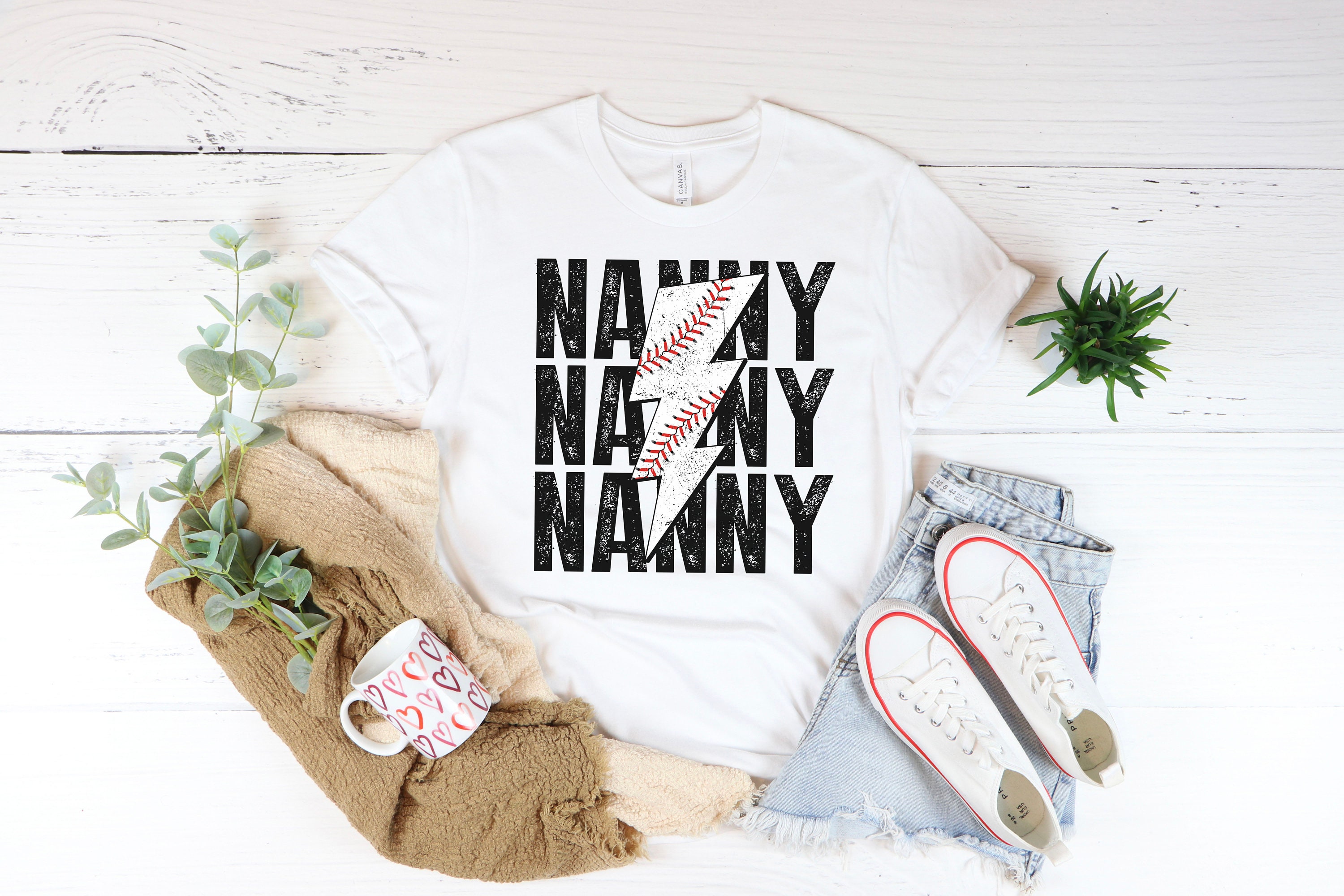 Retro Nanny Lightning Bolt Baseball Grandma Life Shirt Sports - Etsy