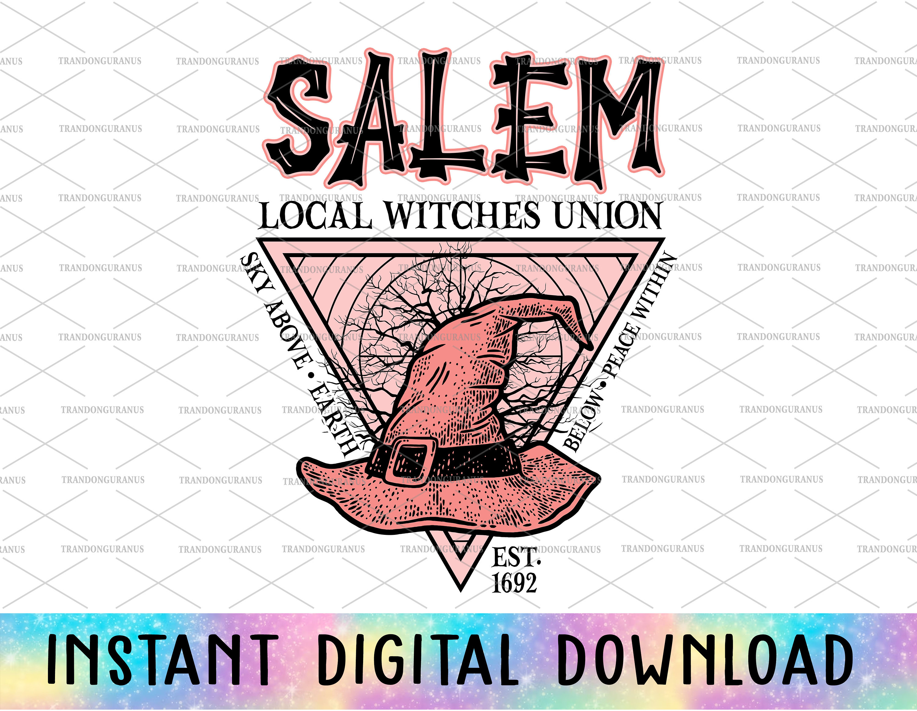 Salem Local Witches Union Est 1692 Png Happy Halloween Png - Etsy