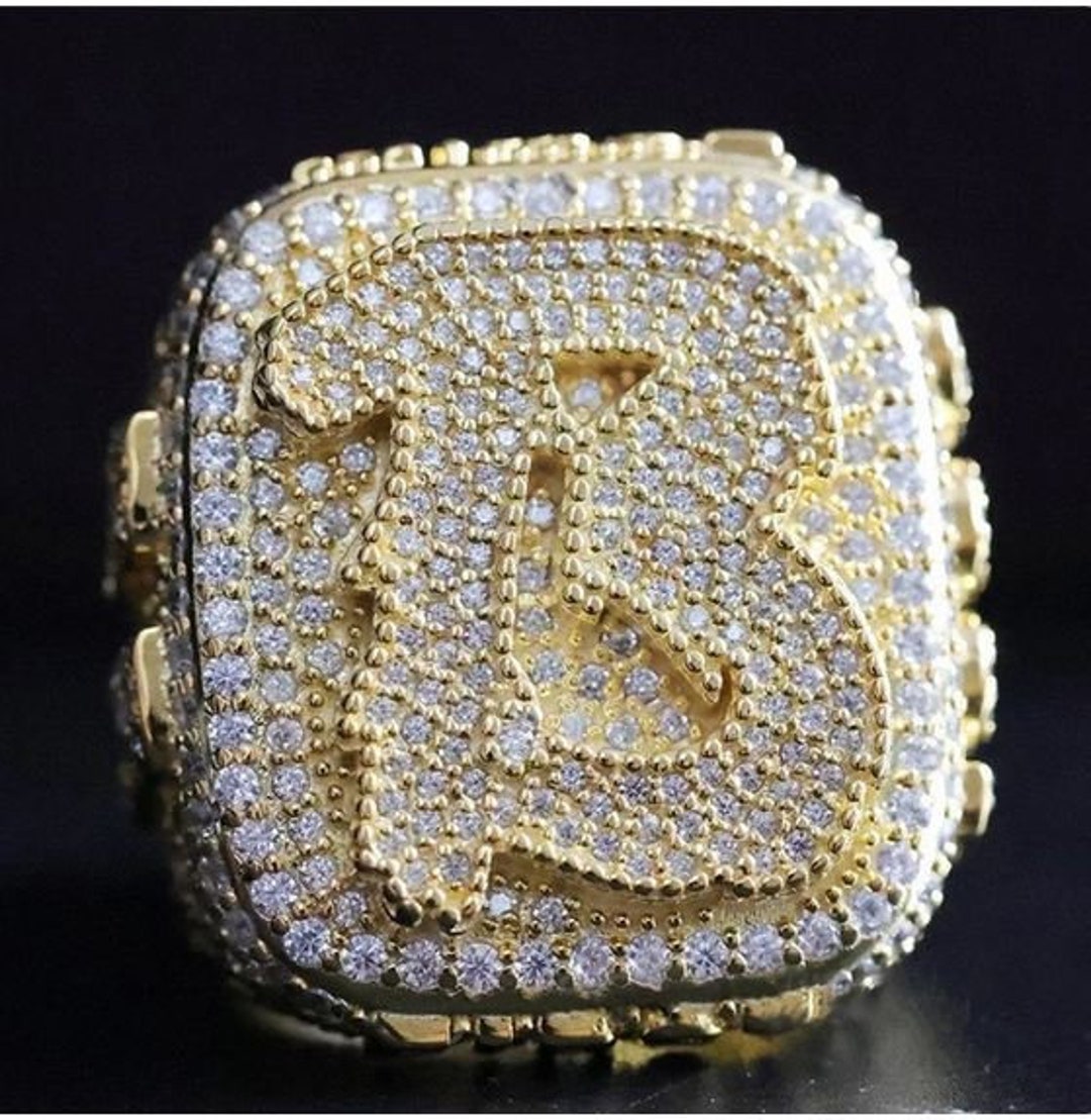 Custom Hand Made 3D Hiphop Wedding Ring Cz/moissanite Diamond 925 ...