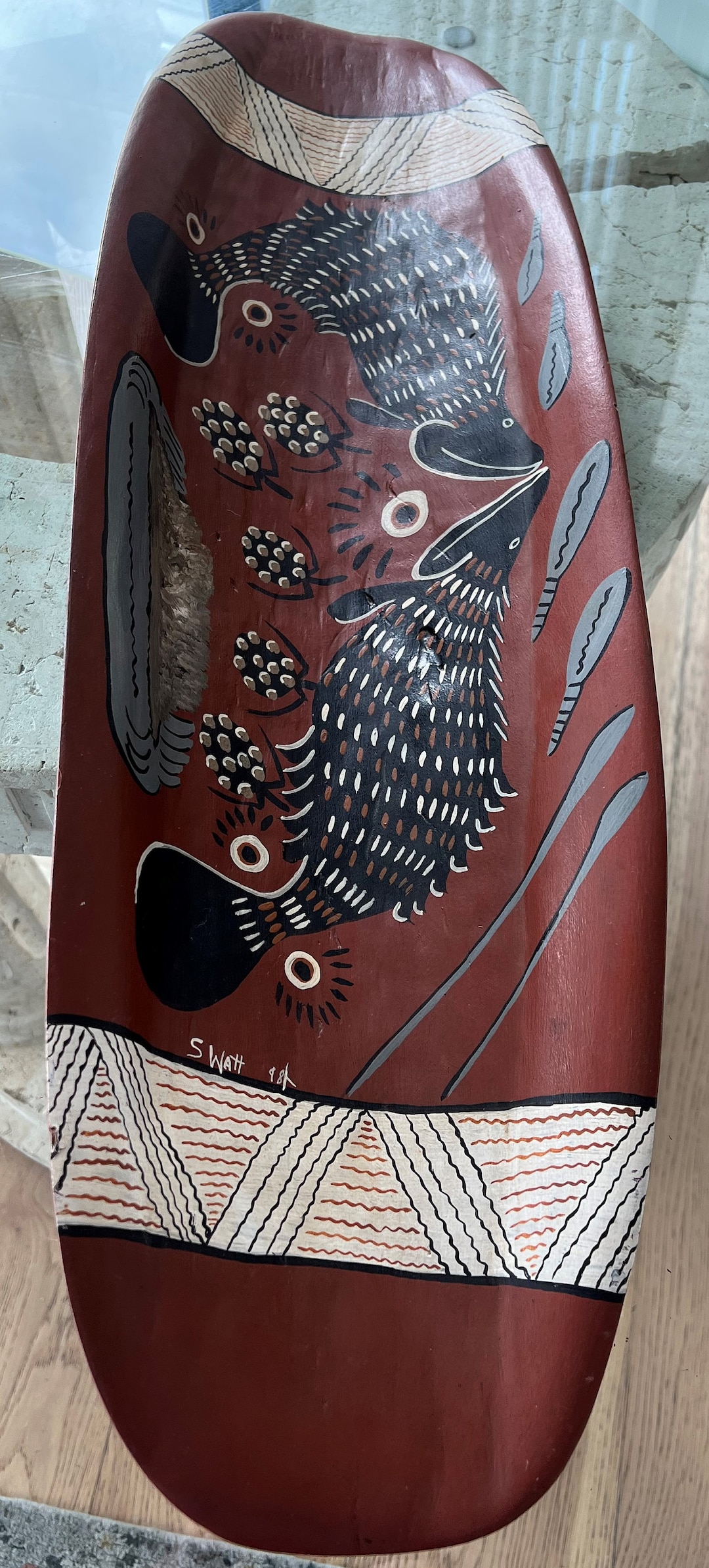 Aboriginal Coolamon by Renowned Artist S Watt of Groote Eylandt - Etsy