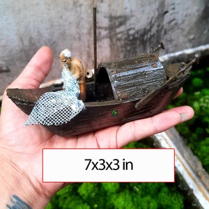 Floating Aquarium Boat,aquarium Decor,aquarium Decoration,fish Tank ...