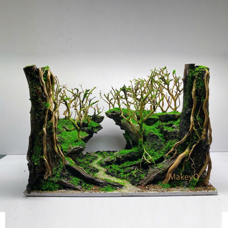 Custom Aquascape Aquarium Decor: Root Wood Fish/shrimp Tank - Etsy