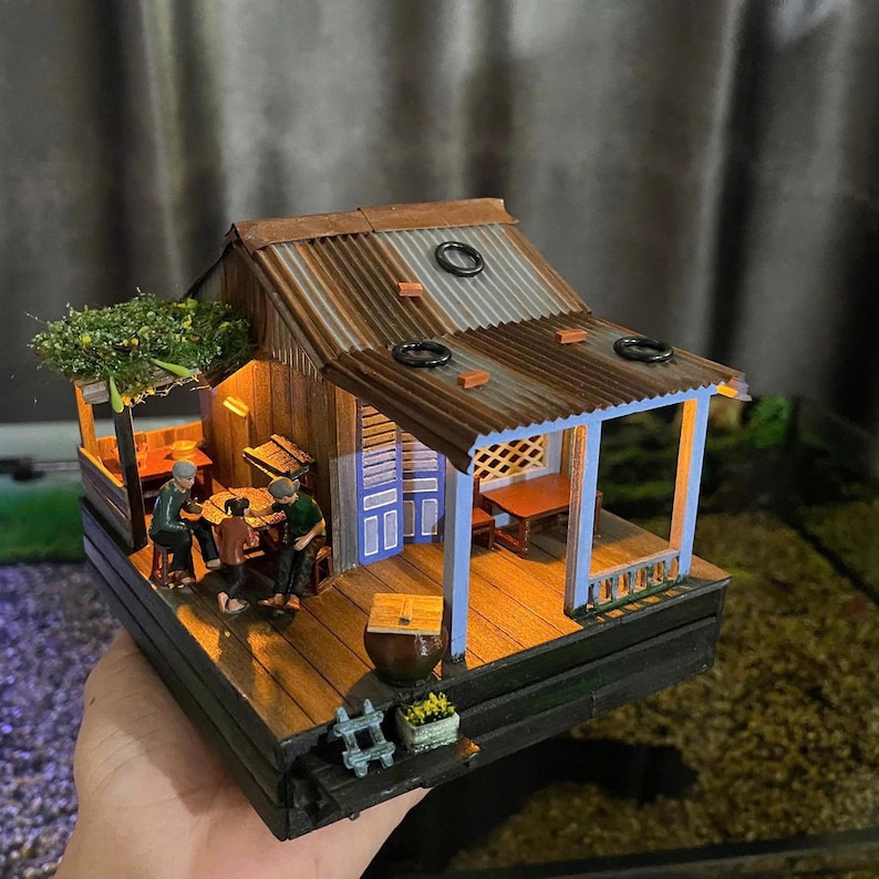 Floating House on Water, Fish Tank Decoration,aquarium Decorations ...