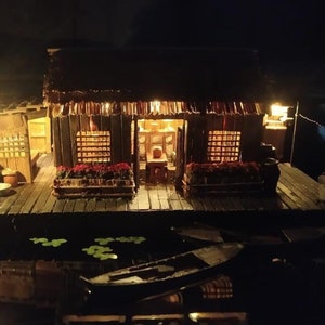 Floating House on Water, Fish Tank Decoration,aquarium Decor,handmade ...