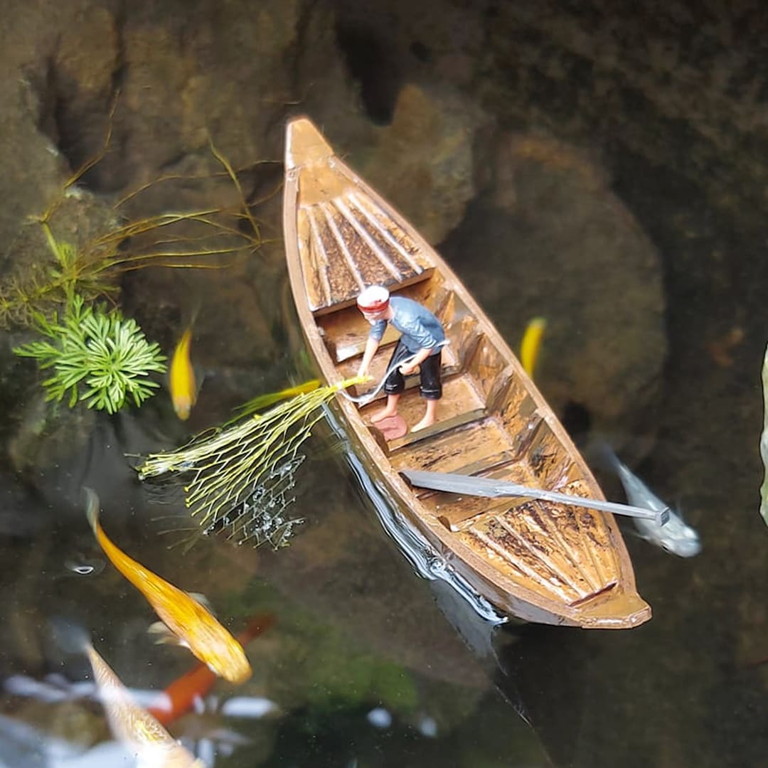 Floating Aquarium Boat,aquarium Decor,aquarium Decoration,fish Tank ...