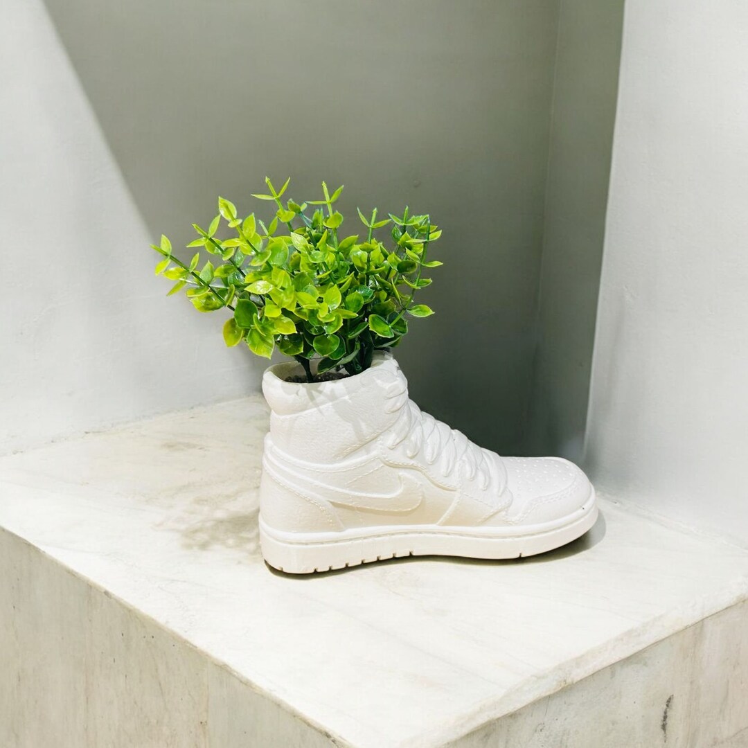 Nike Air Jordan 1 Desktop Planter artificial Plant Included - Etsy