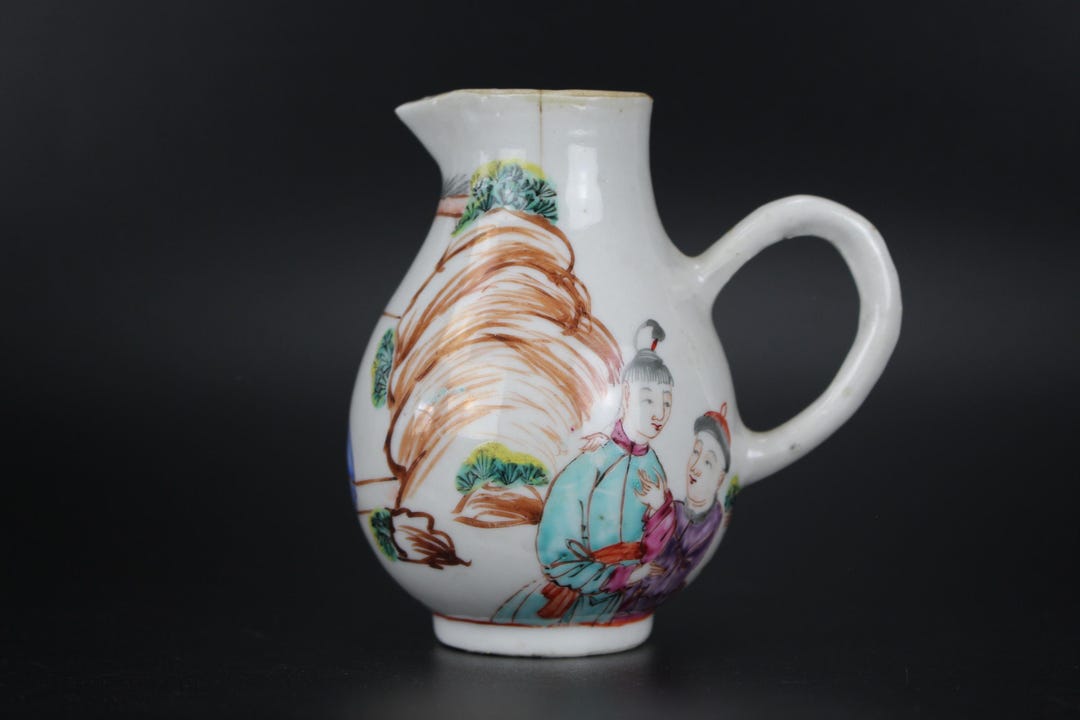 Chinese Porcelain Qianlong Milk Jug Famille Rose Mandarin Qing Dynasty ...