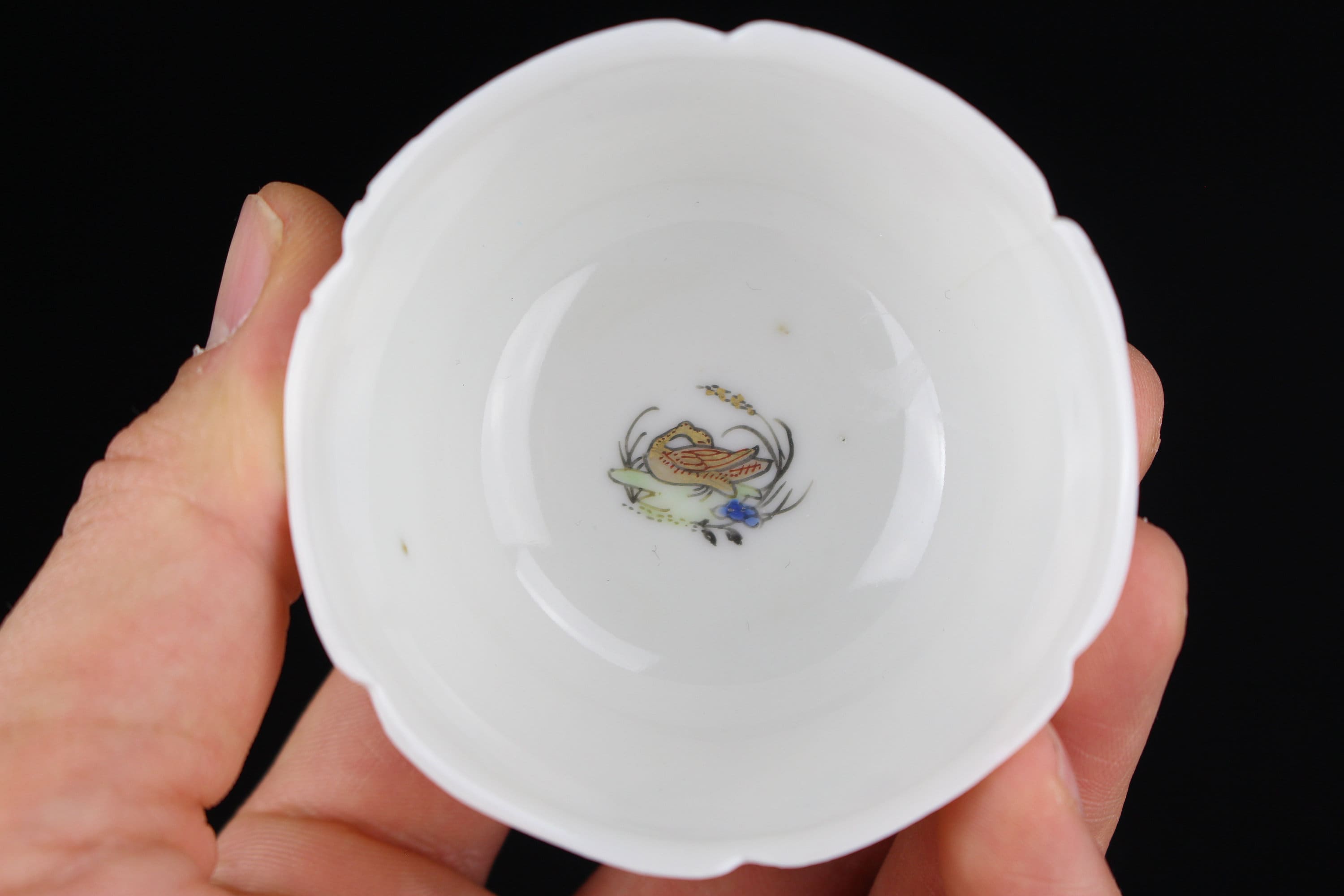 Chinese Porcelain Yongzheng Cup and Saucer Eggshell Famille Rose and ...