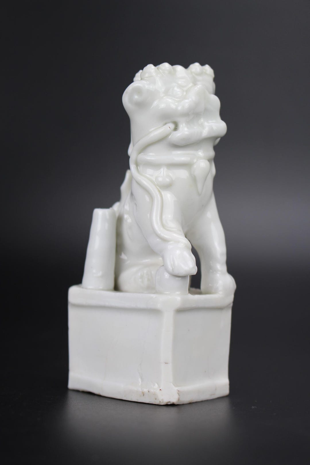 Ming Dynasty Chinese Porcelain Blanc De Chine Foo Lion Figure Joss ...