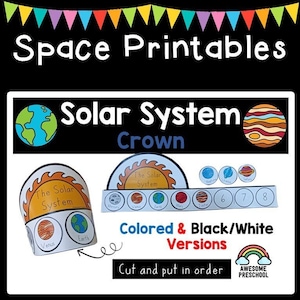 solar system hat printable