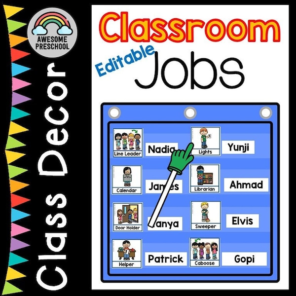 Classroom Jobs Chart - Etsy