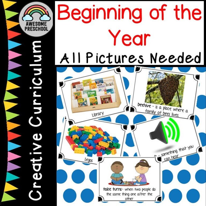 Creative Curriculum Beginning the Year Study-all Pictures Needed - Etsy