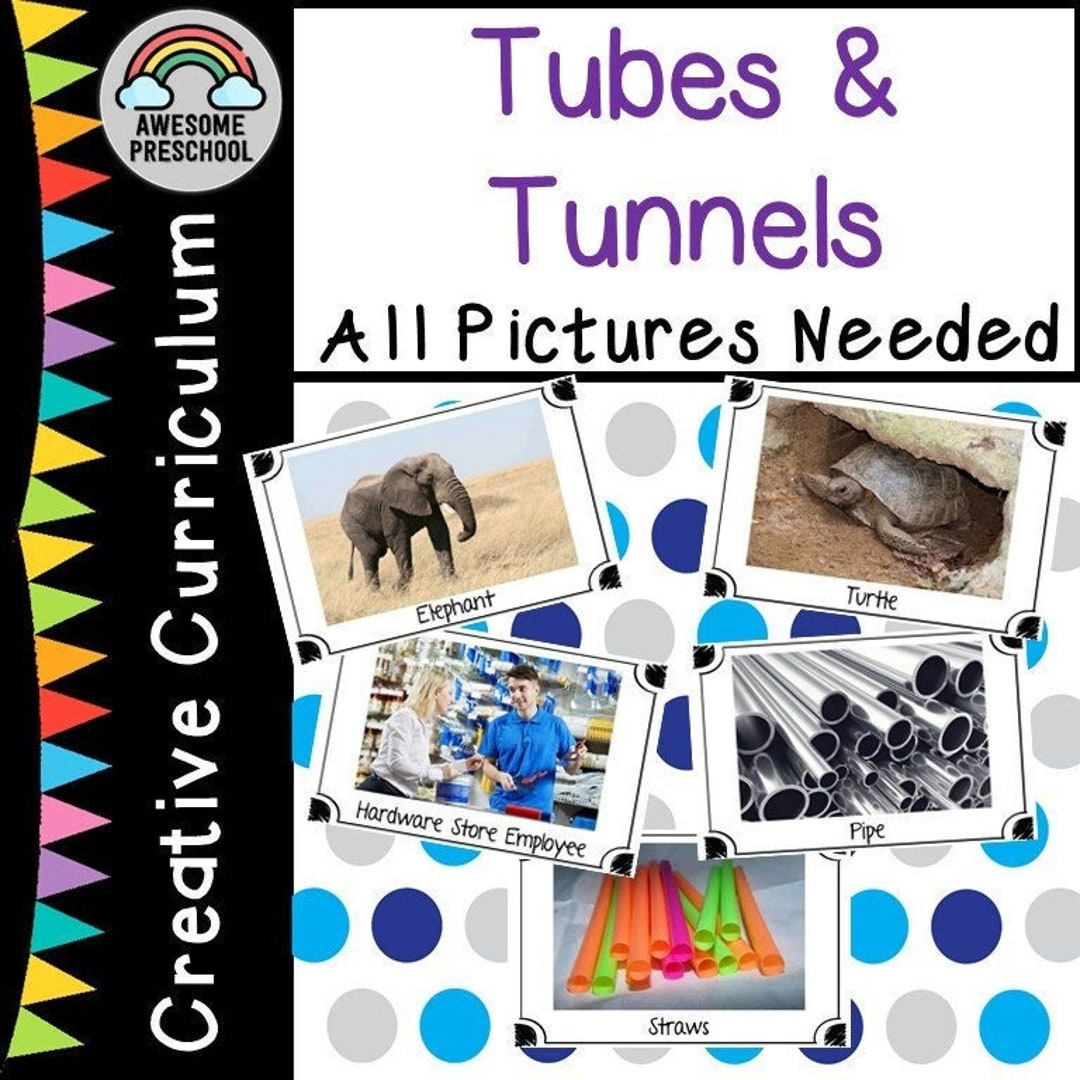 Creative Curriculum - Tubes & Tunnels Study - All Pictures Needed - Etsy
